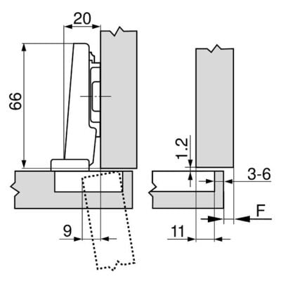 Zawias Blum 155 Stopni - Meblowy - 71T7500N - Clip Top - Faktorsklep.pl